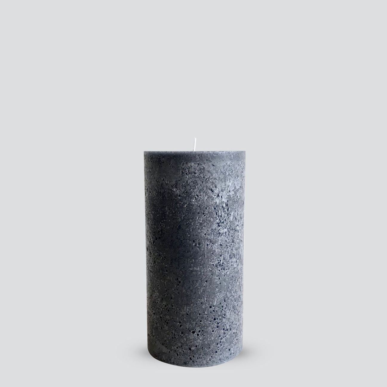 Pillar Candle - Candle Kiosk - Textured Candle Grey (10x20 cm ...